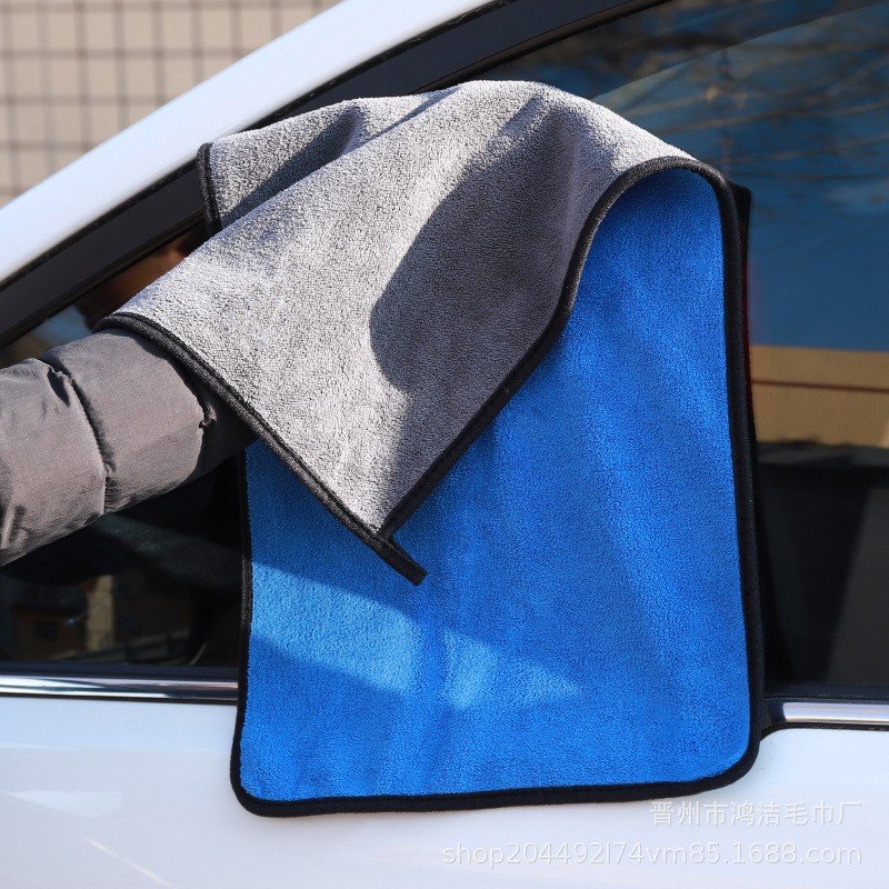 2 In 1 Car Washing Cloth 500 Gsm MicroFiber Towel Double Layer ...