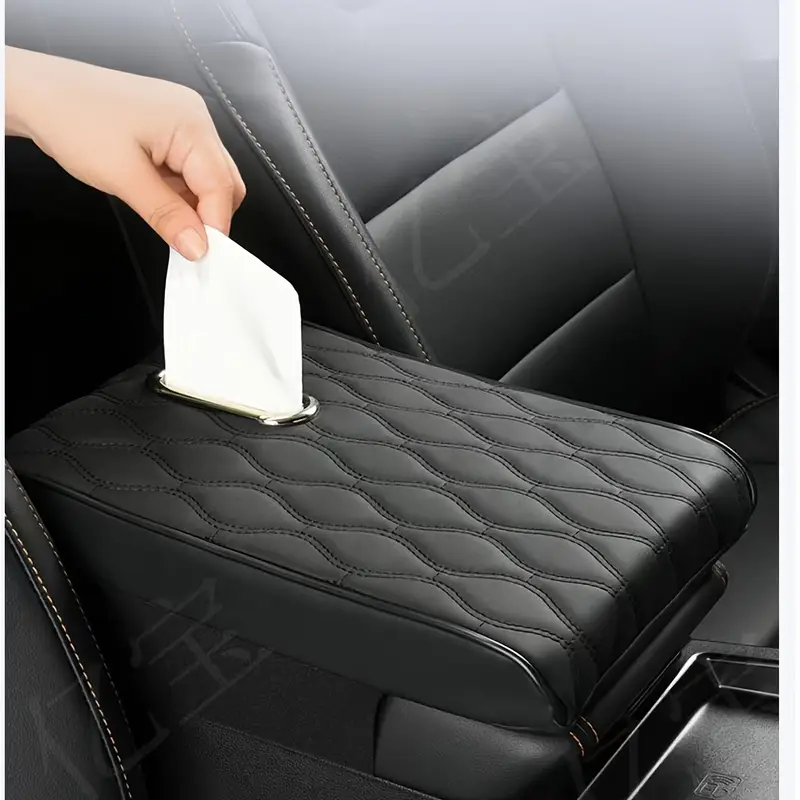 2 In 1 Car Arm Rest Support With The Tissue Box Holder » ModyMart.com